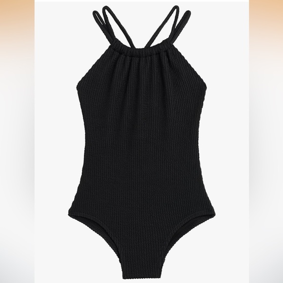 Kanu Surf | Swim | Nwt Kanu Surf Black Popcorn Size 6 Girls One Piece ...
